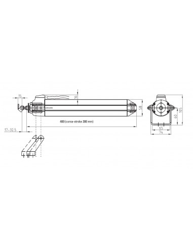 Ηλεκτρικός μηχανισμός μοτέρ MAX με έμβολο για προβολή σε παράθυρα και ...